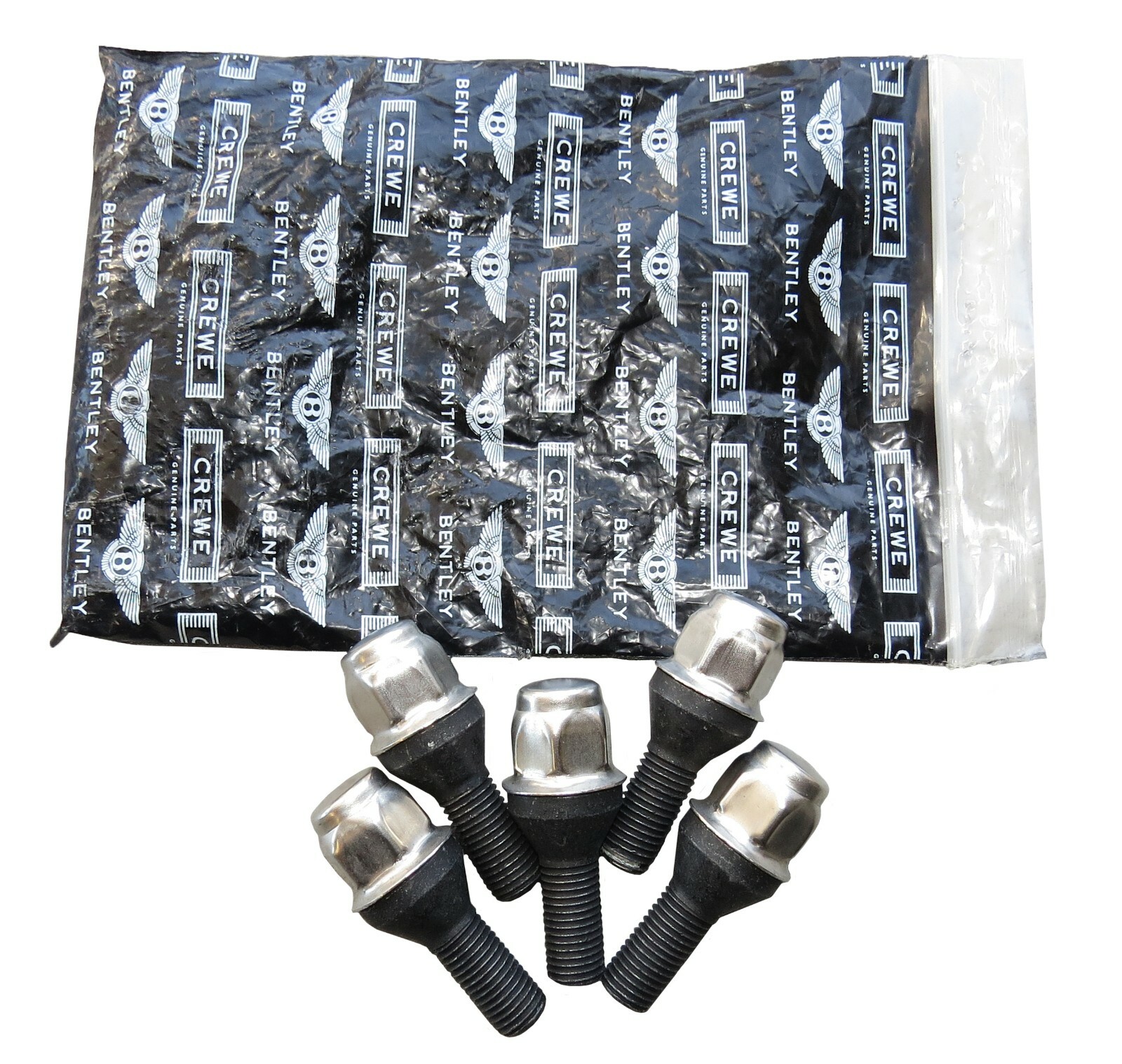 Bentley OEM NEW 19 INCH Road Wheel Bolts Set of 5 (5 PCS) - Part Boss