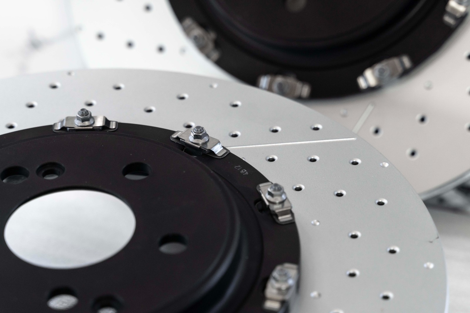 Mercedes C63 AMG W205 Front 2 Piece Floating brake Disc Rotor Genuine ...